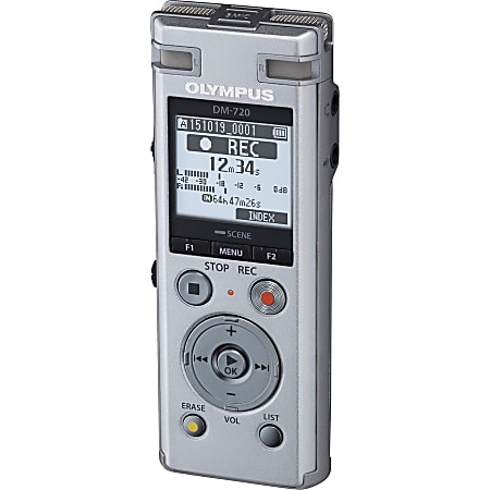 Olympus DM 720 4GB Digital Voice Recorder Silver - Office Depot