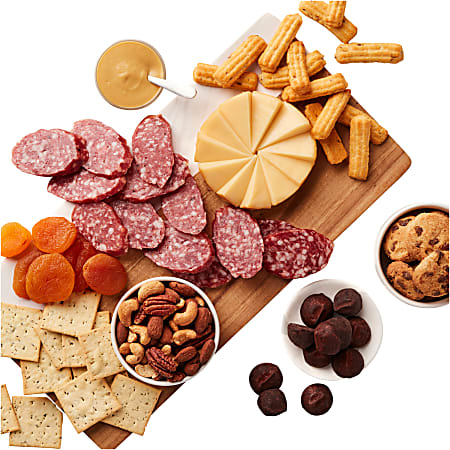 Hickory Farms Sweet and Savory Snacks Gift Basket 9 items - Office Depot