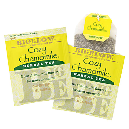 Bigelow Cozy Chamomile Tea Bags 1.5 Oz Box Of 100 Tea Bags - Office Depot
