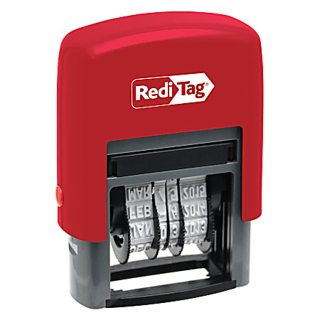 Redi Tag Self Inking Message Stamp Standard Date - Office Depot