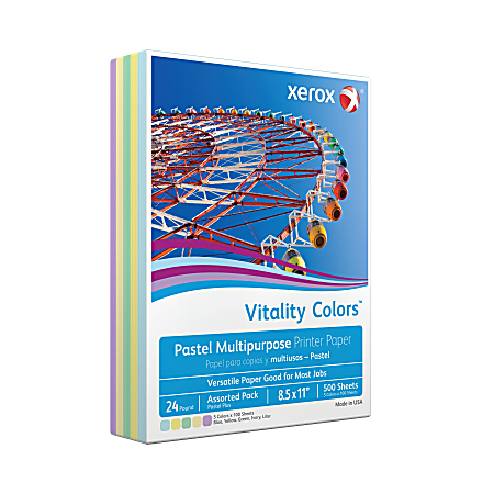 Xerox Vitality Colors Pastel Plus Color Multi Use Printer Copy Paper 1 ...