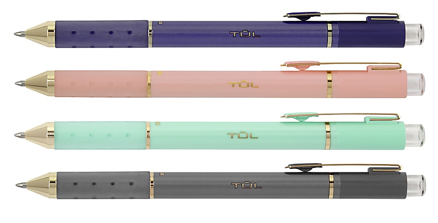 TUL GL Series Retractable Gel Pens Medium Point 0.8 mm Assorted Barrel ...
