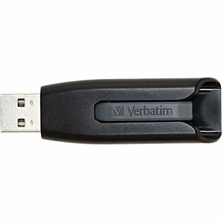 Verbatim Store n Go V3 USB 3.0 Flash Drive 256GB Gray - Office Depot