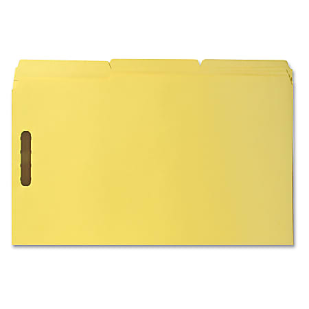 Sparco Color Fastener Folders With 2 Ply Tabs Legal Size Yellow Box Of ...