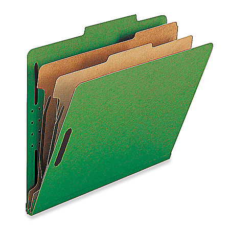 Nature Saver 2 Divider Classification Folders Legal Size Green Box Of ...