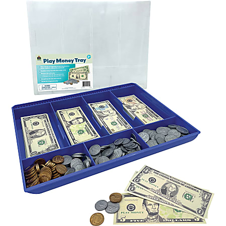 Teacher Created Resources Play Money Tray Multicolor - Office Depot