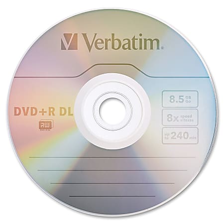 Verbatim DVDR Double Layer Disc Spindle Pack Of 15 - Office Depot
