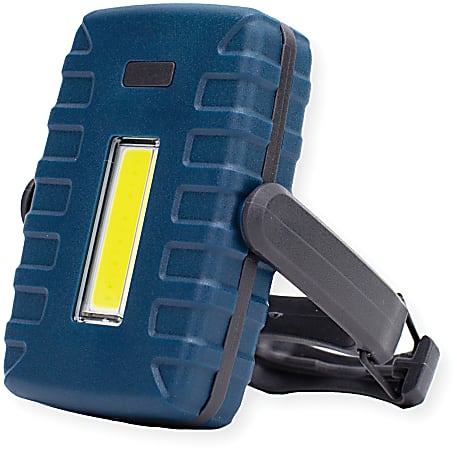 Carson Compact COB LED Flashlight With Hook Stand 3 516 x 58 Blue ...