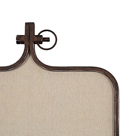 Kate and Laurel Yitro Non Magnetic Framed Fabric Pinboard 20 x 35 Tan ...