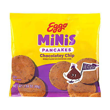 Eggo Minis Frozen Chocolatey Chip Pancake Bites 33.8 Oz Pack Of 20 Bags ...