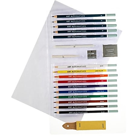 Art Alternatives Get Started Art Set Drawing Set Of 23 Pieces - Office ...