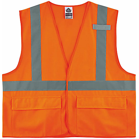 Ergodyne GloWear Safety Vest 8225HL Type R Class 2 SmallMedium Orange ...