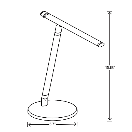 HON Articulating Desk Lamp Adjustable 16 34 H Matte Silver - Office Depot