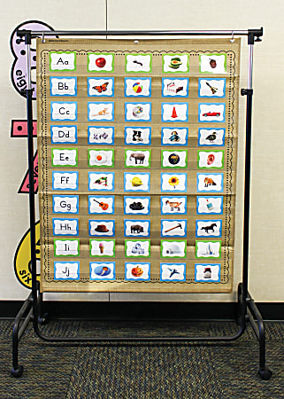 Teacher Created Resources 10 Pocket Pocket Chart 34 x 44 Burlap ...