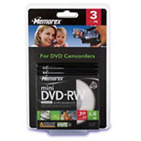 Maxell DVD RW Rewritable Camcorder Media With Jewel Cases 1.4GB30 ...