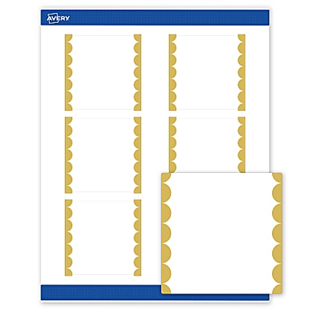 Avery Print To The Edge Labels Sure Feed S00 DK2 PRWMP10 3 x 3 Matte ...