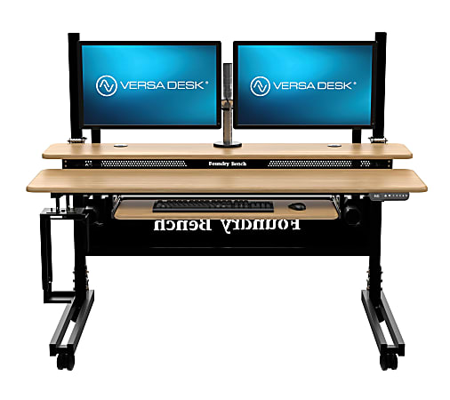 VersaDesk Foundry Bench Electric Portable Height Adjustable Standing ...