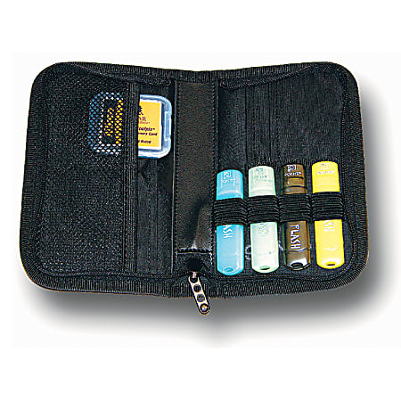 Pointe International Deluxe Media Storage Case Black - Office Depot