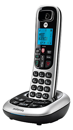 Motorola CD4011 Cordless Telephone With Digital Answering System Silver ...