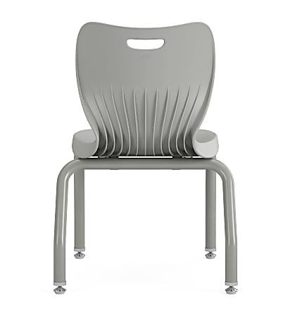 HON SmartLink Plastic 4 Leg Stackable Chairs Platinum Set Of 4 Chairs ...