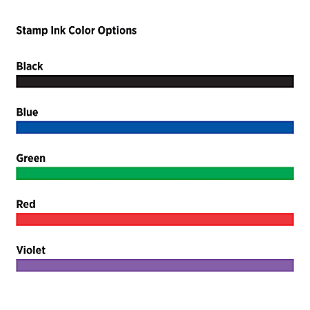 Custom Office Depot Brand Pre Inked Notary Stamp 916 x 2 516 Impression ...