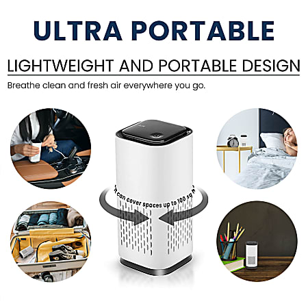 KIKI PURE A1 Mini HEPA Portable Air Purifier - Office Depot