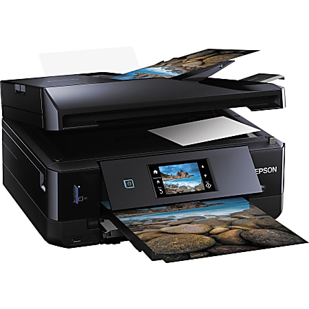 Epson Expression Premium XP 820 Wireless Color Inkjet Small In One Printer Copier Scanner Fax Photo Office Depot