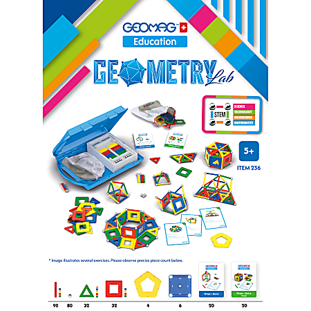 Geomag Geometry Lab 100percent Recycled Assorted Colors Grades K 5 Set ...