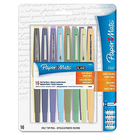 Paper Mate Porous Point Pens Medium Point 0.7 mm Assorted Barrels ...