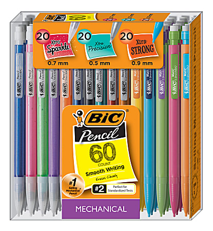 BIC Xtra Life Mechanical Pencils Variety Pack Assorted Barrel Colors ...