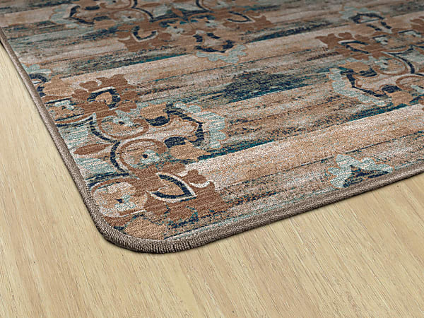 Flagship Carpets Franklin Rectangular Rug 72 x 108 Blue - Office Depot