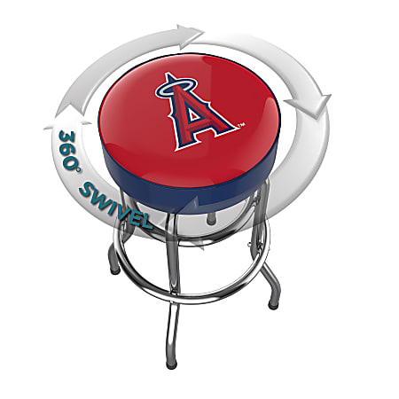 Imperial MLB Backless Swivel Bar Stool, Los Angeles Angels