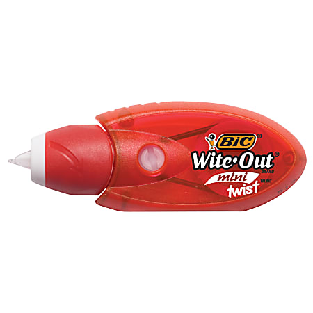 BIC Wite Out Mini Twist Correction Tape No Dry Time Tear Resistant Tape ...