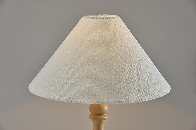 Adesso Rigby Table Lamp 27 H White ShadeNatural Base - Office Depot