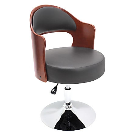 Lumisource Cello Chair BlackChrome Office Depot