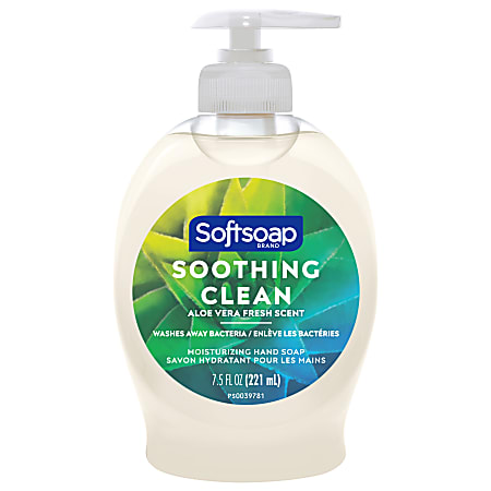 Softsoap Moisturizing Liquid Hand Soap Soothing Clean with Aloe Scent 7 ...