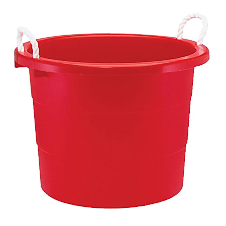 United Solutions Rope Handle Tub, 19 Gallon, Red