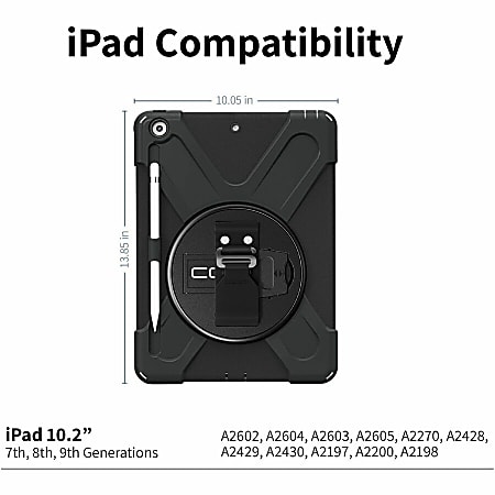 CODi Rugged Carrying Case for 10.2 Apple iPad 7th Generation iPad 9th ...
