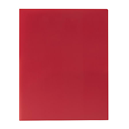 C Line 2 Pocket Poly Portfolios Letter Size Red Pack Of 25 Portfolios ...