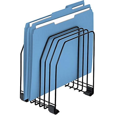 Fellowes 7 Compartment Wire File Organizer 7 38 x 5 78 x 8 14 Black ...