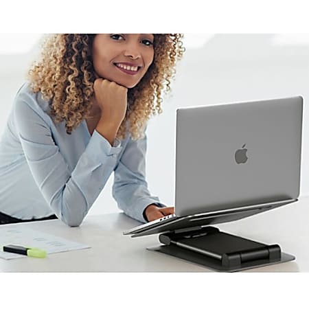 Alogic Elite Plus Adjustable Laptop Riser Aluminum Space Gray - Office ...
