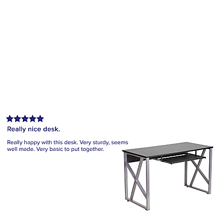 Flash Furniture 48 W Computer Desk Black - Office Depot