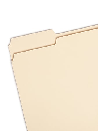 Smead Manila File Folders Letter Size 13 Cut 100percent Recycled Box Of ...