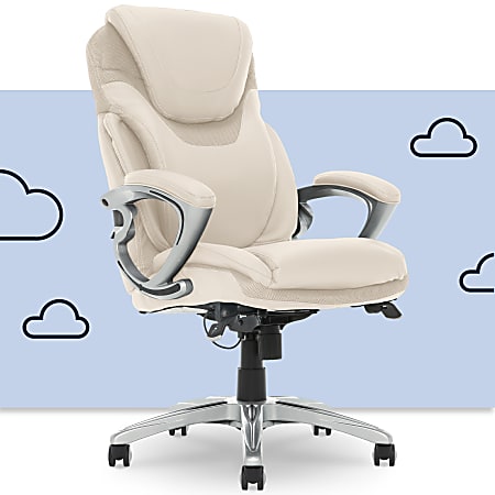 Serta AIR Health Wellness Ergonomic Bonded Leather High Back Executive ...