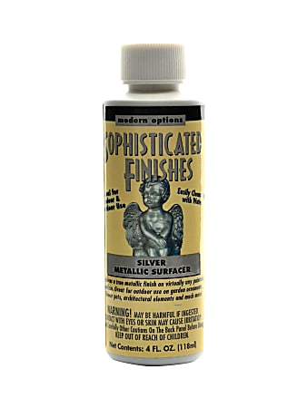 Triangle Coatings Sophisticated Finishes Metallic Surfacers 4 Oz Silver ...