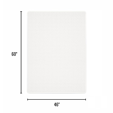 Realspace Medium Pile Chair Mat Ramped Edge 46 x 60 Clear - Office Depot