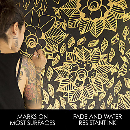 Sharpie Metallic Permanent Markers Fine Point Silver 12 Count - Office ...