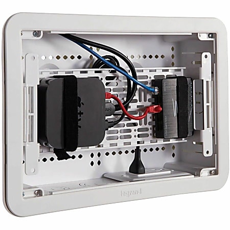 Sanus 17 In Wall Cable Management TV Media Box White Wall Box White ABS ...