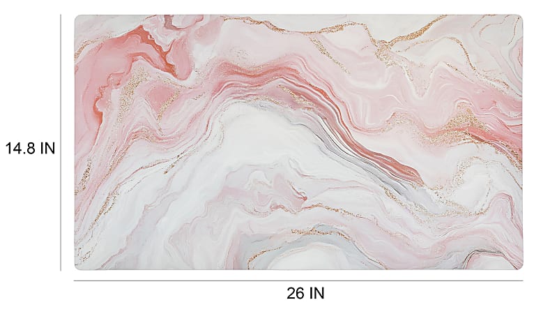 Realspace Modern Desk Pad 14 34 x 26 30percent Recycled Pink Multi ...