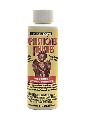 Triangle Coatings Sophisticated Finishes Metallic Surfacers, 4 Oz, Rose ...